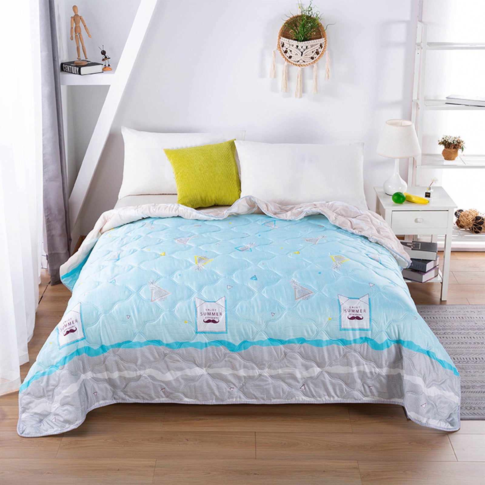 Gnobogi Skin-friendly Plain Printed Washed Cotton Summer Quilt ...