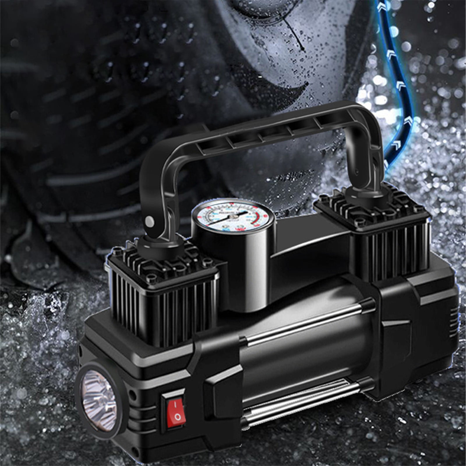 Gnobogi Tire Pump Portable A-ir Compressor Car Tire Pump 12V Car Tire ...