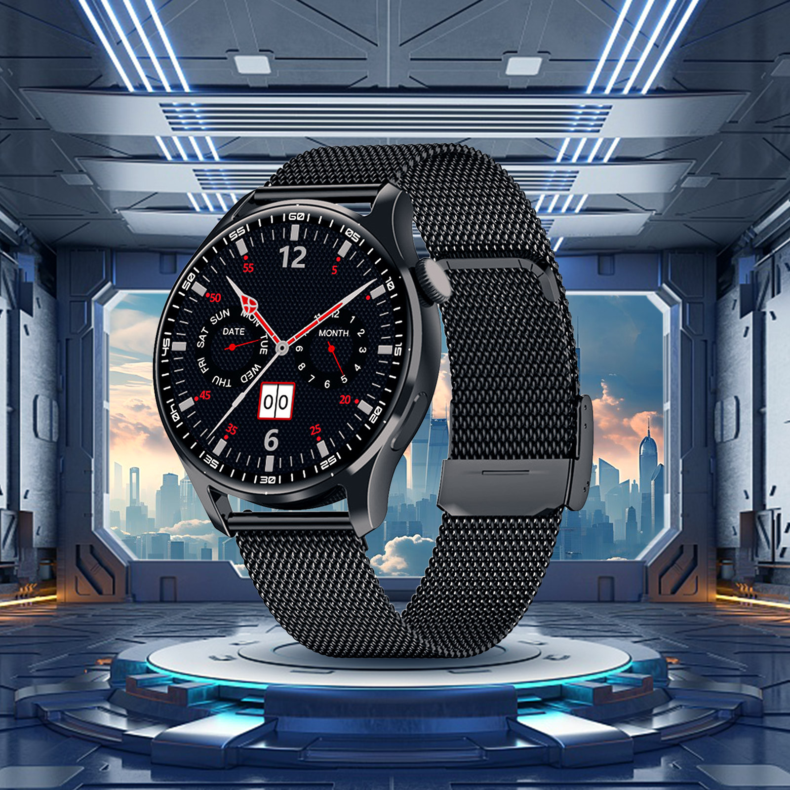 Gnobogi Watch Smart Wearable Watch 1.28-inch HD Round Screen Wireless ...