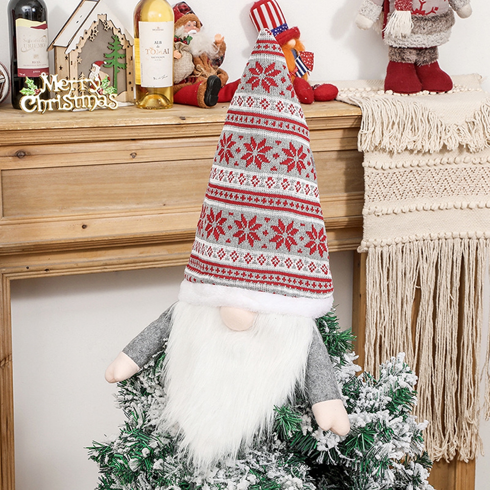 Gnome Christmas Tree Topper, 25 Inch Large Handmade Swedish Tomte Xmas ...