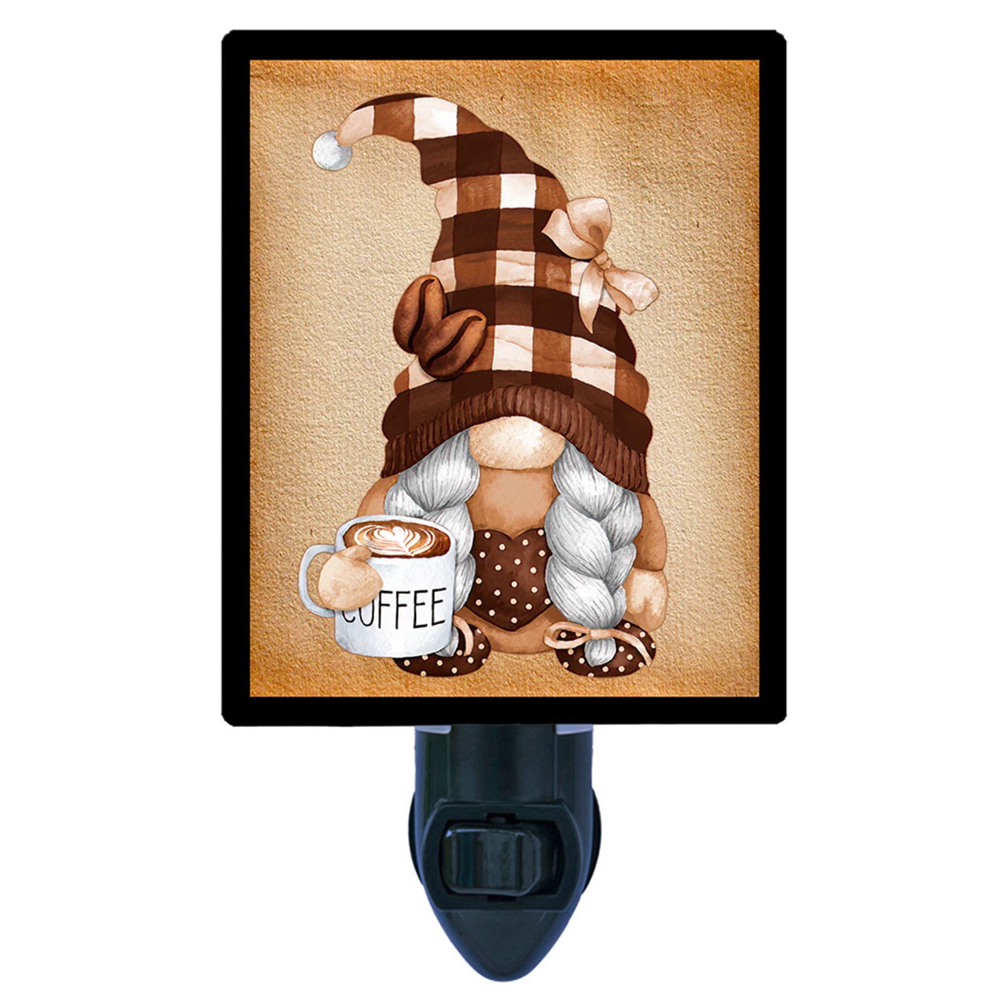 Gnome Decorative Photo Night Light Plus One Extra Free Switchable Insert. 4 Watt Bulb. Image ...