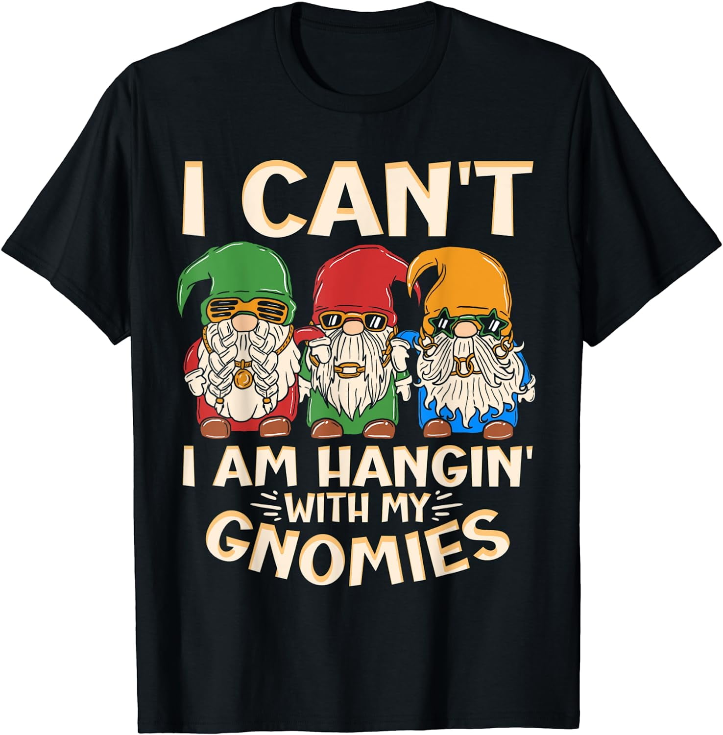 Gnome Dwarf Hanging With My Gnomies T-Shirt - Walmart.com