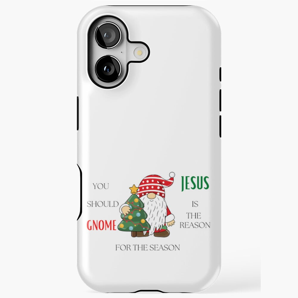 Gnome Holiday Faith Jesus Celebration Art for iPhone 17 11 12 13 14 15 ...