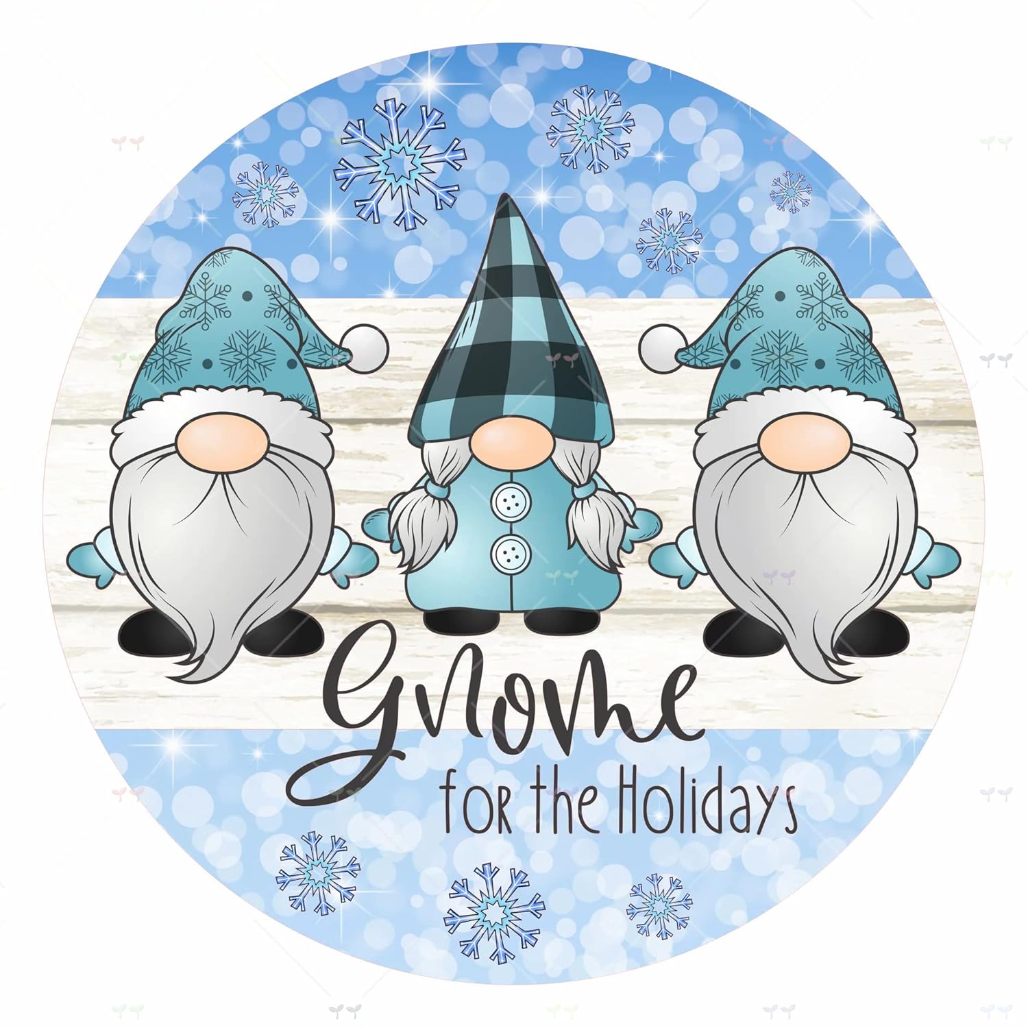 Gnome For The Holidays Gnome Christmas Winter Sign Christmas Door ...