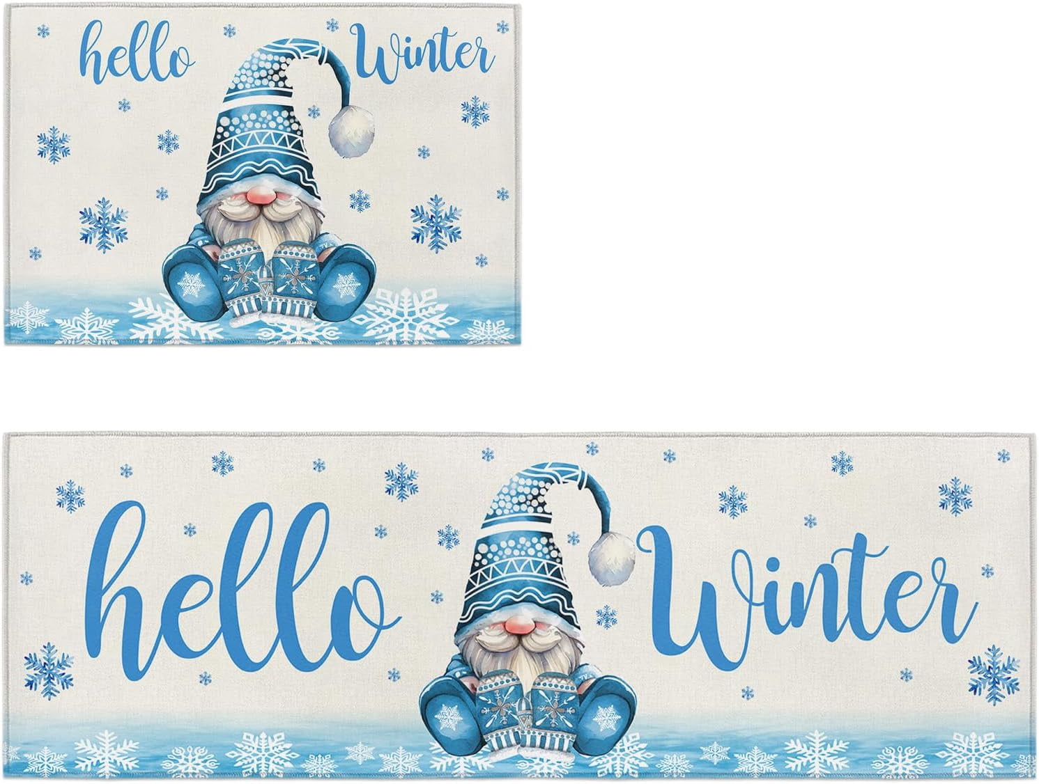 Gnome Kitchen Rugs Set of 2 Anti Fatigue Mats for Kitchen Floor ...
