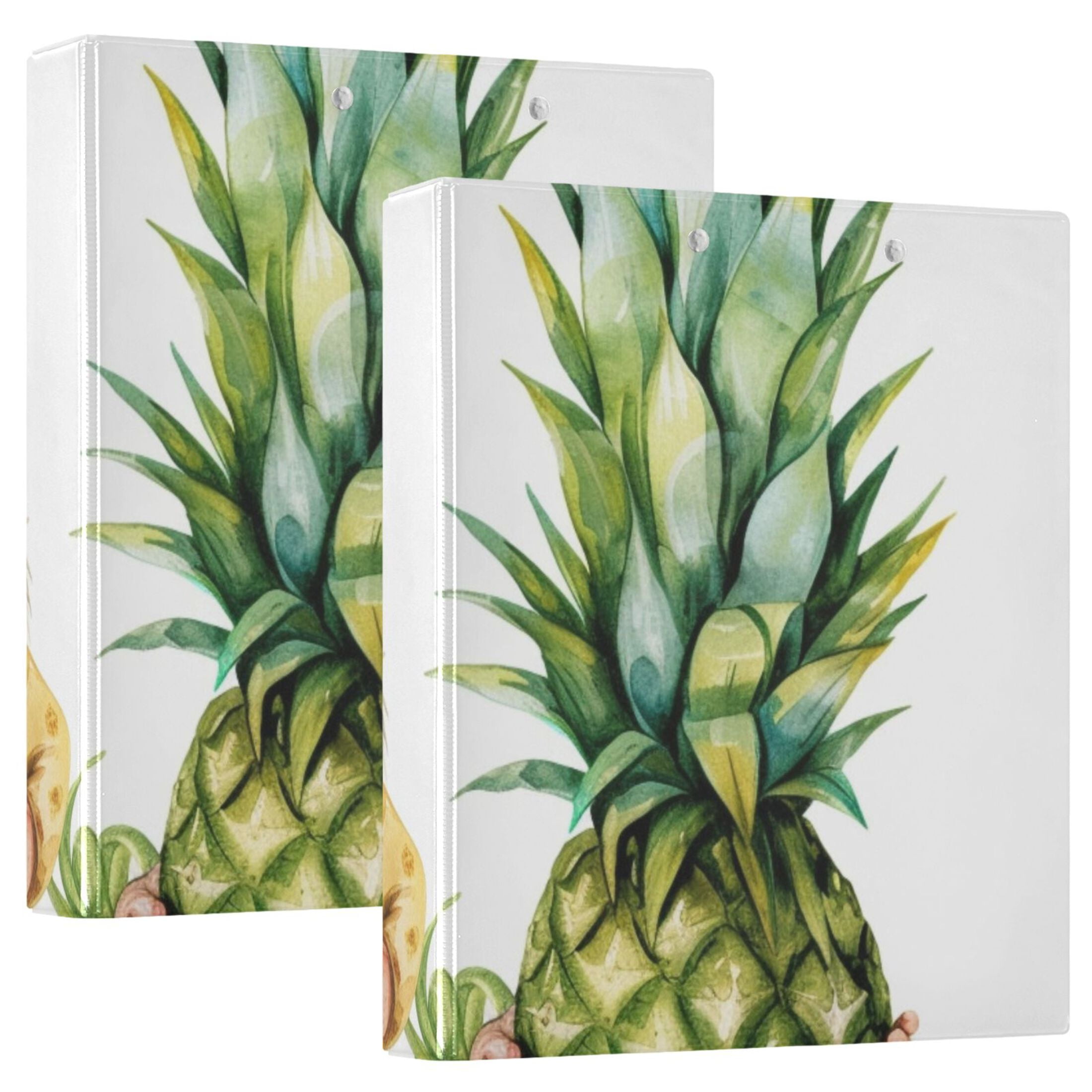 Gnome Pineapple 3 Ring Binders 1.5 inch Hardcover File Folders with ...