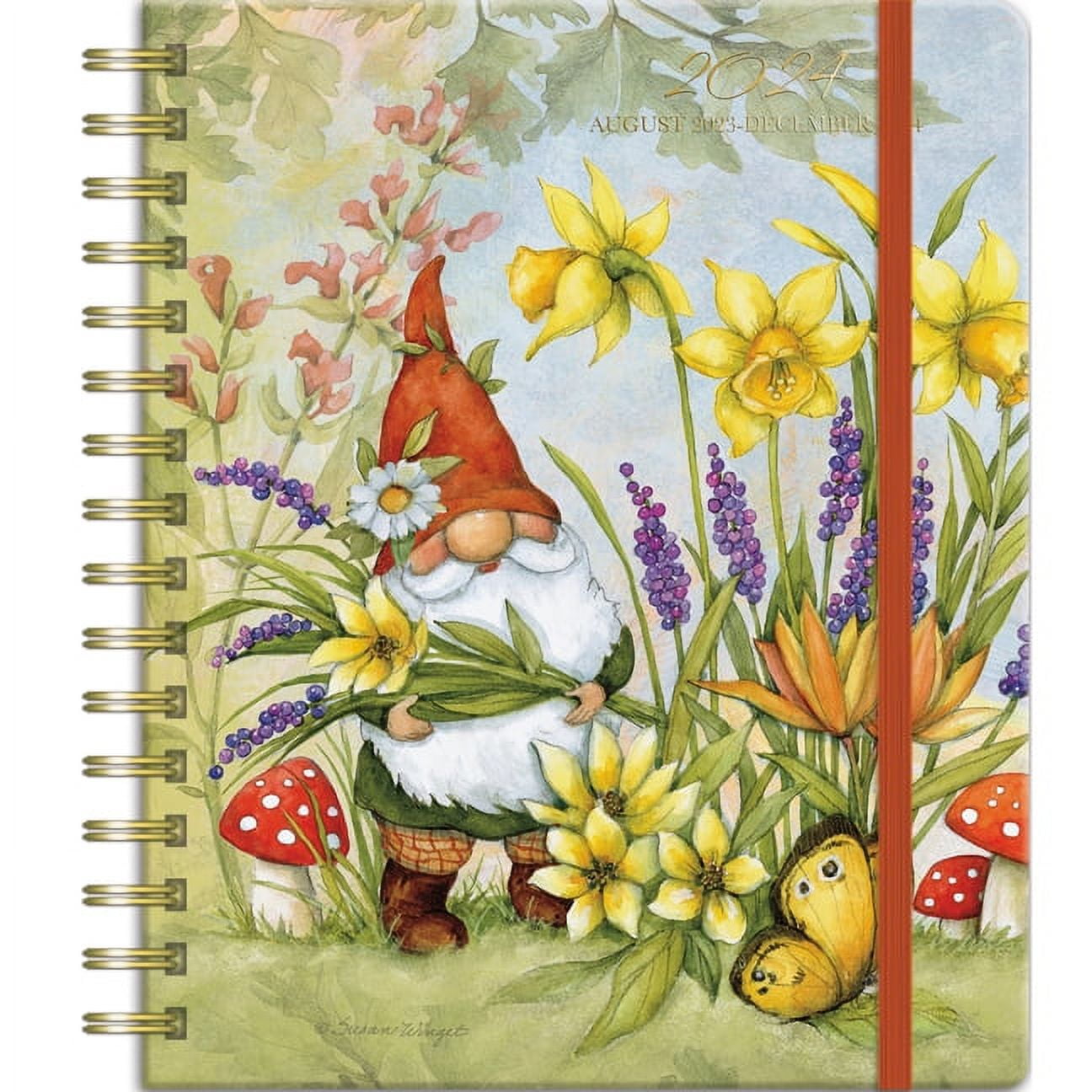 Gnome Sweet Gnome 2024 Deluxe Planner (Calendar) - Walmart.com