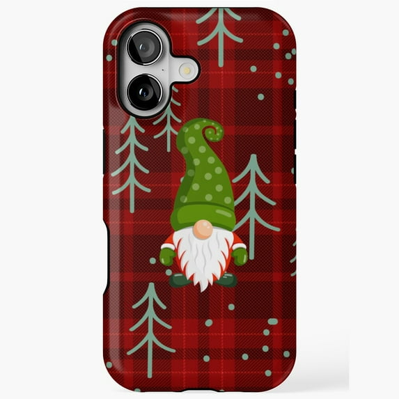 Gnome Tartan Plaid Pattern Case for iPhone 11 12 13 14 15 16 17 Pro Max ...