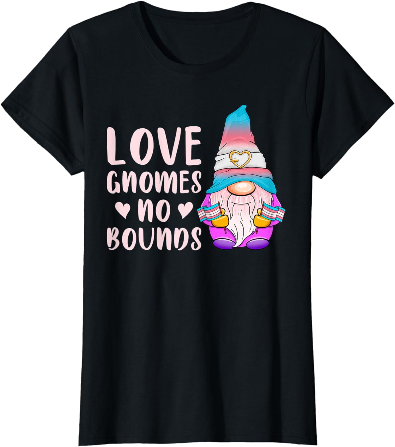 Gnome, Transgender LGBT Pride, Trans Colors T-Shirt - Walmart.com