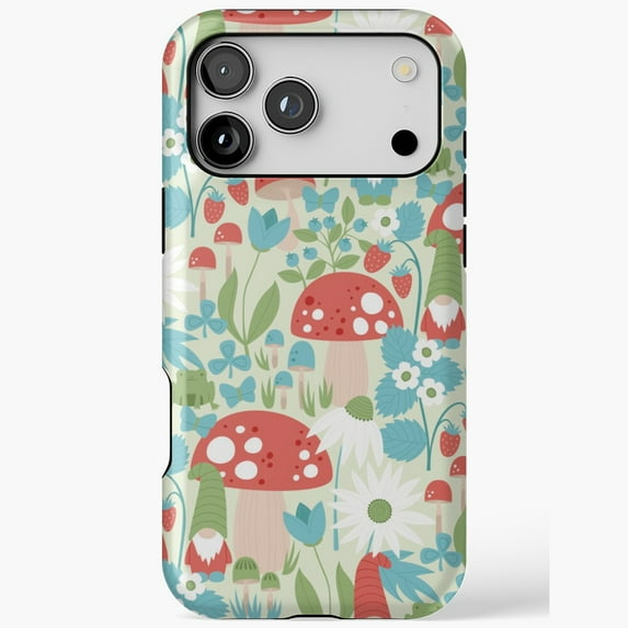 Gnome Woodland Forest Fantasy Art iPhone Case 17 through 11 Pro Max ...