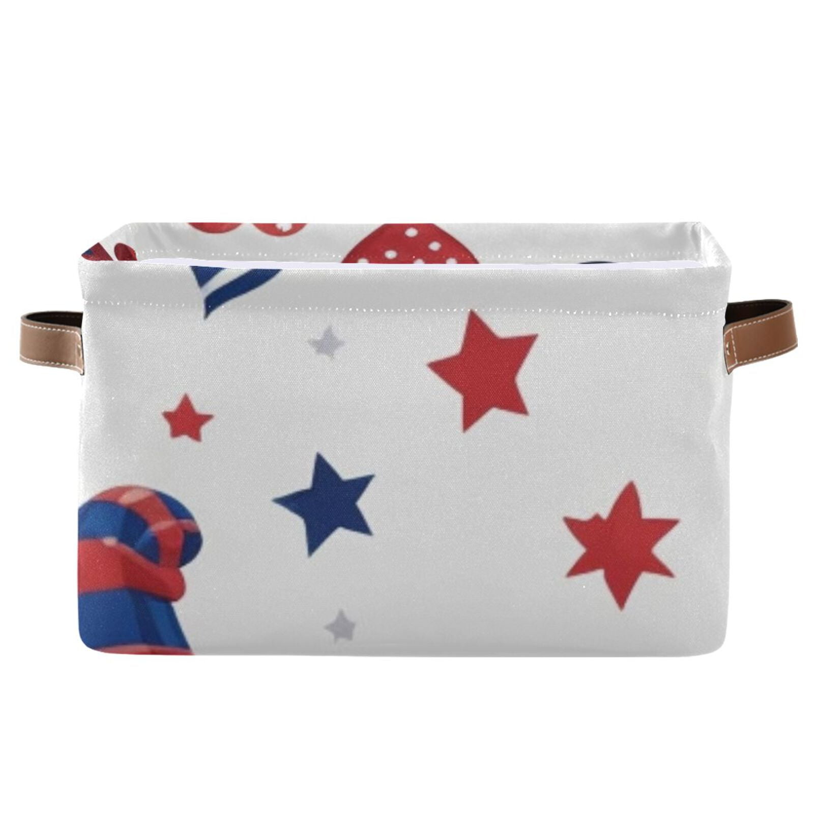 Gnomes American Flags Storage Bins Baskets With Handles Storage Box ...