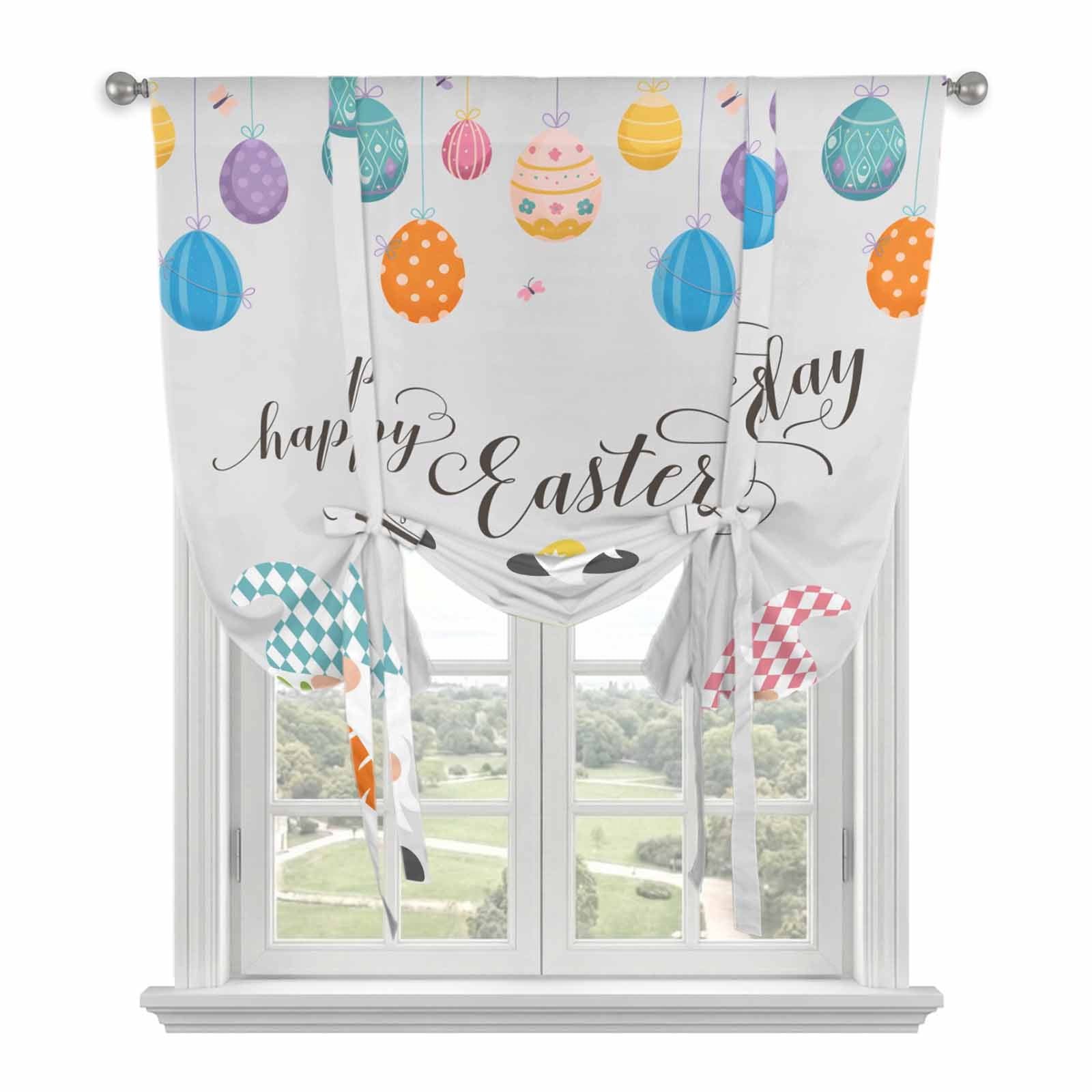 Gnomes Easter Balloon Curtains for Windows, Bedroom Curtains 54 Inch ...