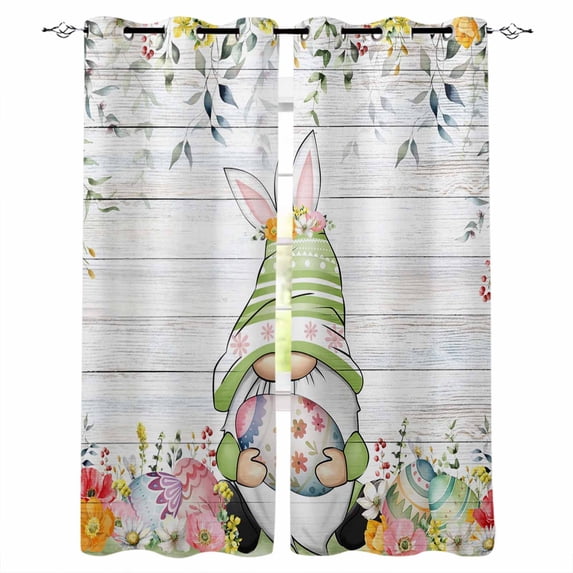 Gnomes Easter Blackout Curtains for Bedroom/Living Room, Thermal ...