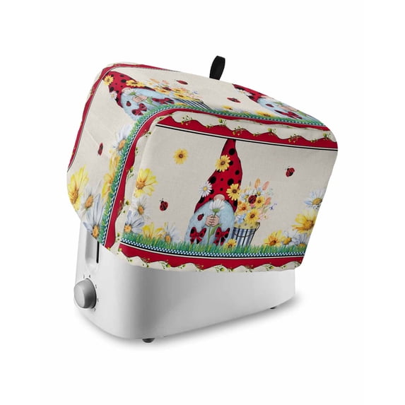 Gnomes Flowers Toaster Cover 2 Slice, Small Kitchen Appliance Covers ...