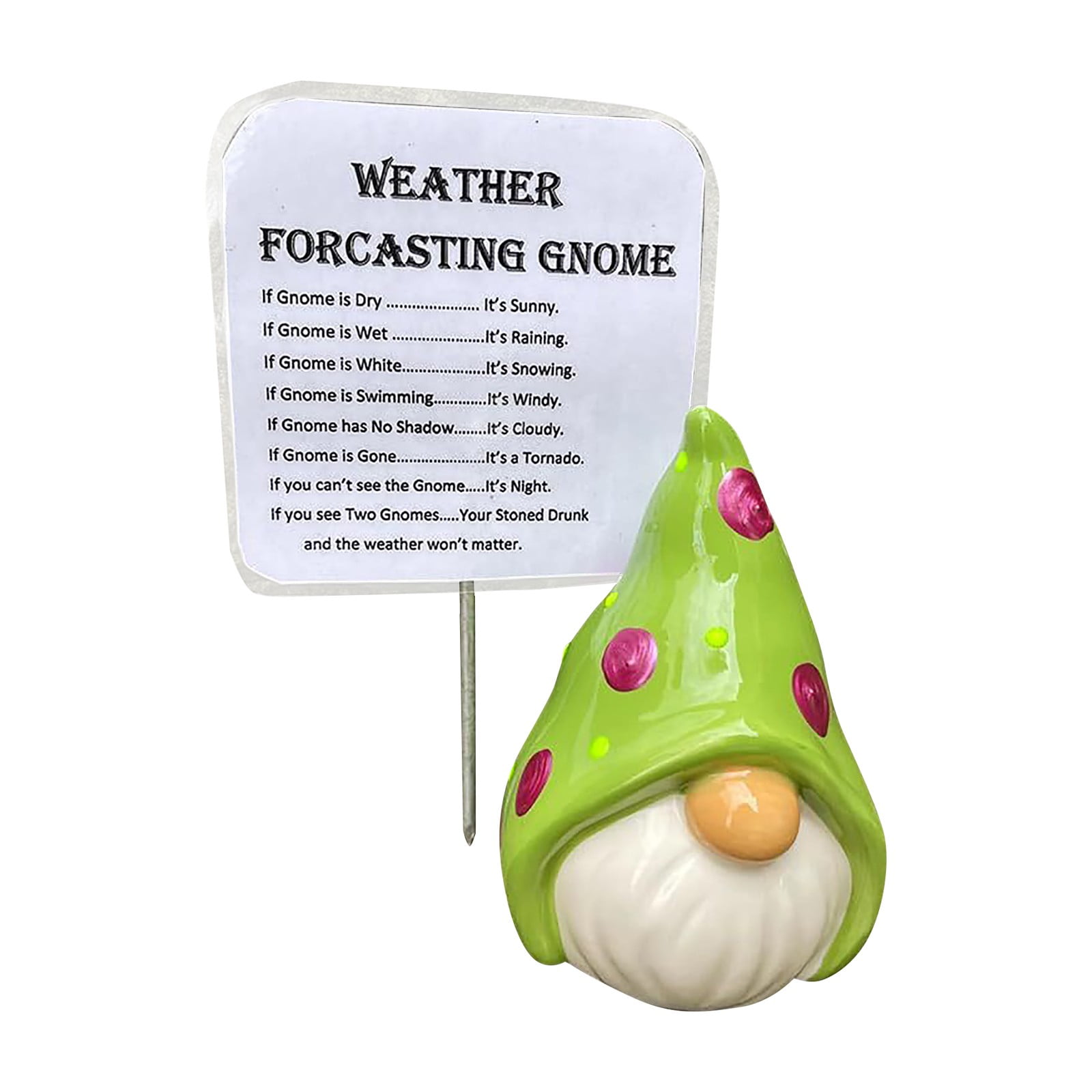 Gnomes Garden Gnomes Outdoor Charming Weather Forecasting Gnome With ...