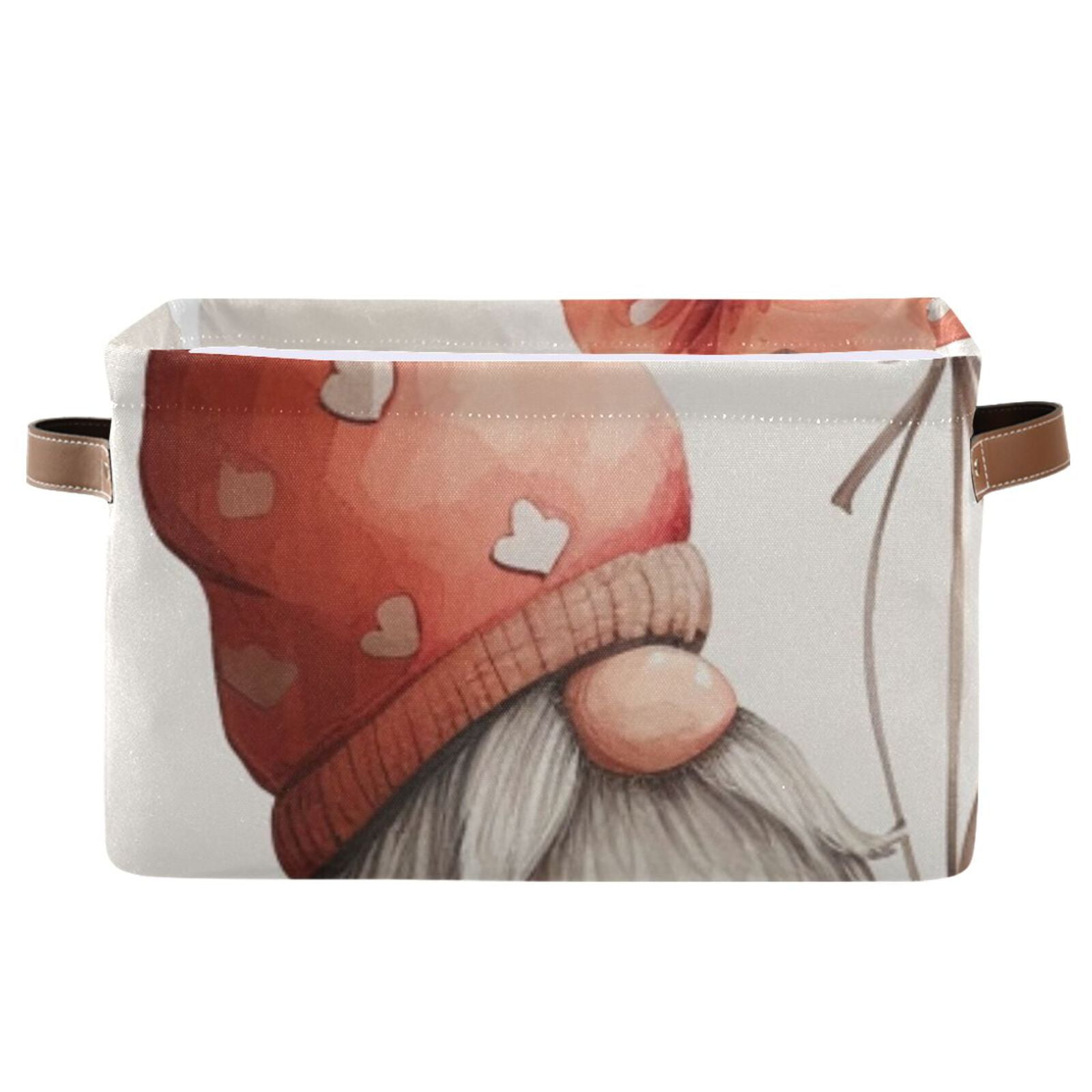 Gnomes Hearts Balloon Storage Bins Baskets With Handles Storage Box ...