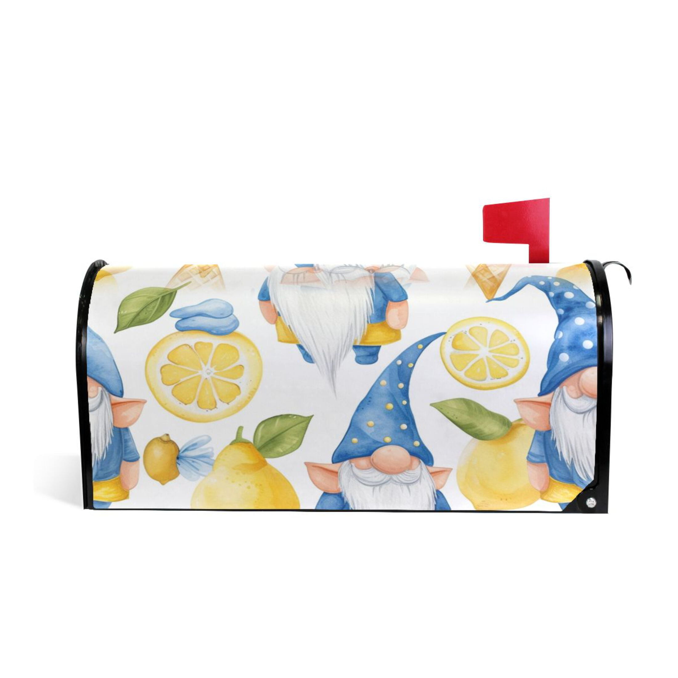 Gnomes Lemon Ice Cream Magnetic Mailbox Covers 21" X 18" Post Letter ...