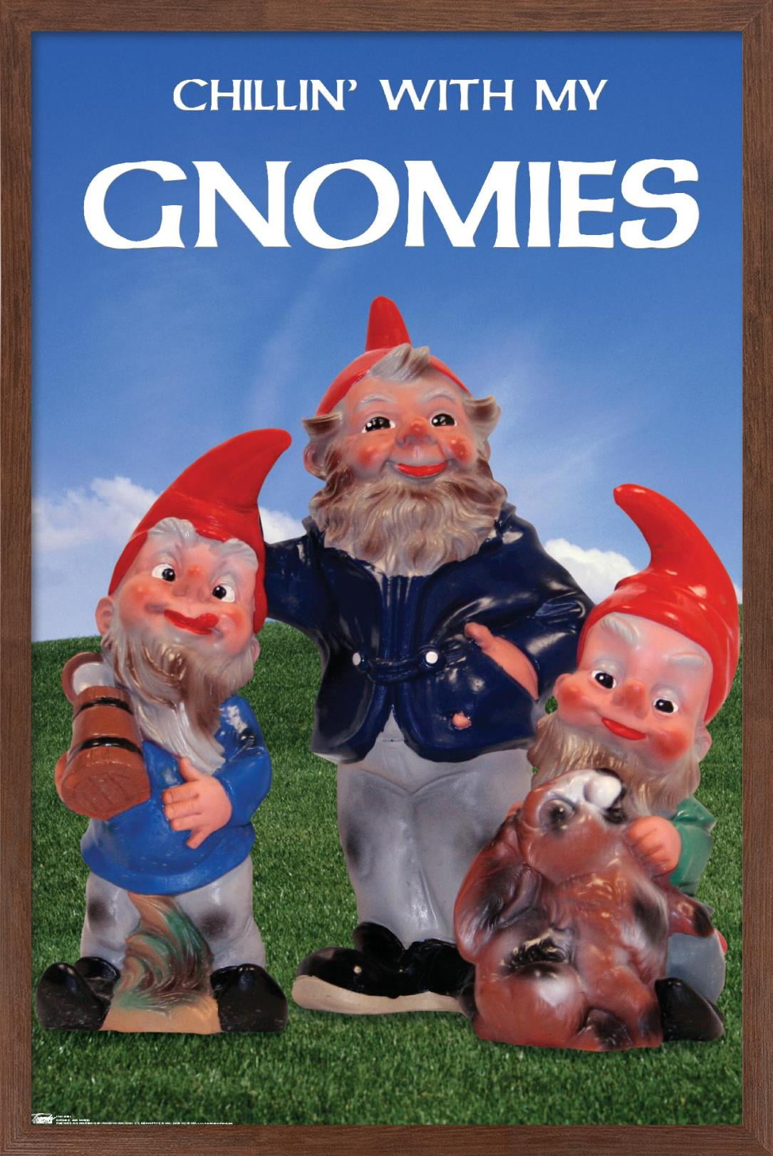 Gnomies - Chilin Wall Poster, 14.725" x 22.375" Framed - Walmart.com
