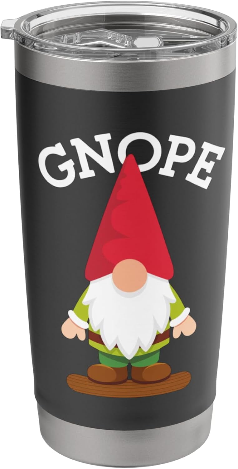 Gnope Tomte Gnome design Funny Scandinavian Nope Stainless Steel ...