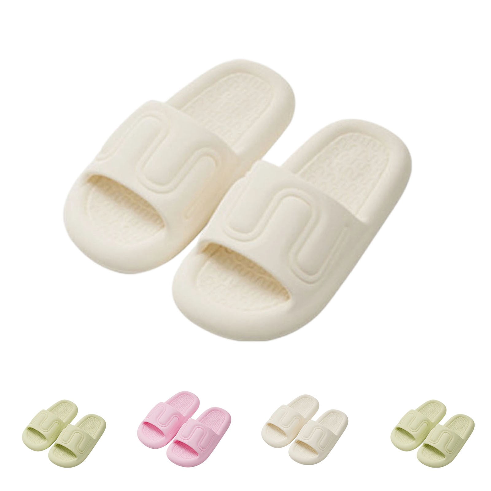Gnshining Shower Shoes for Women and Men Soft-Soled House Slippers ...