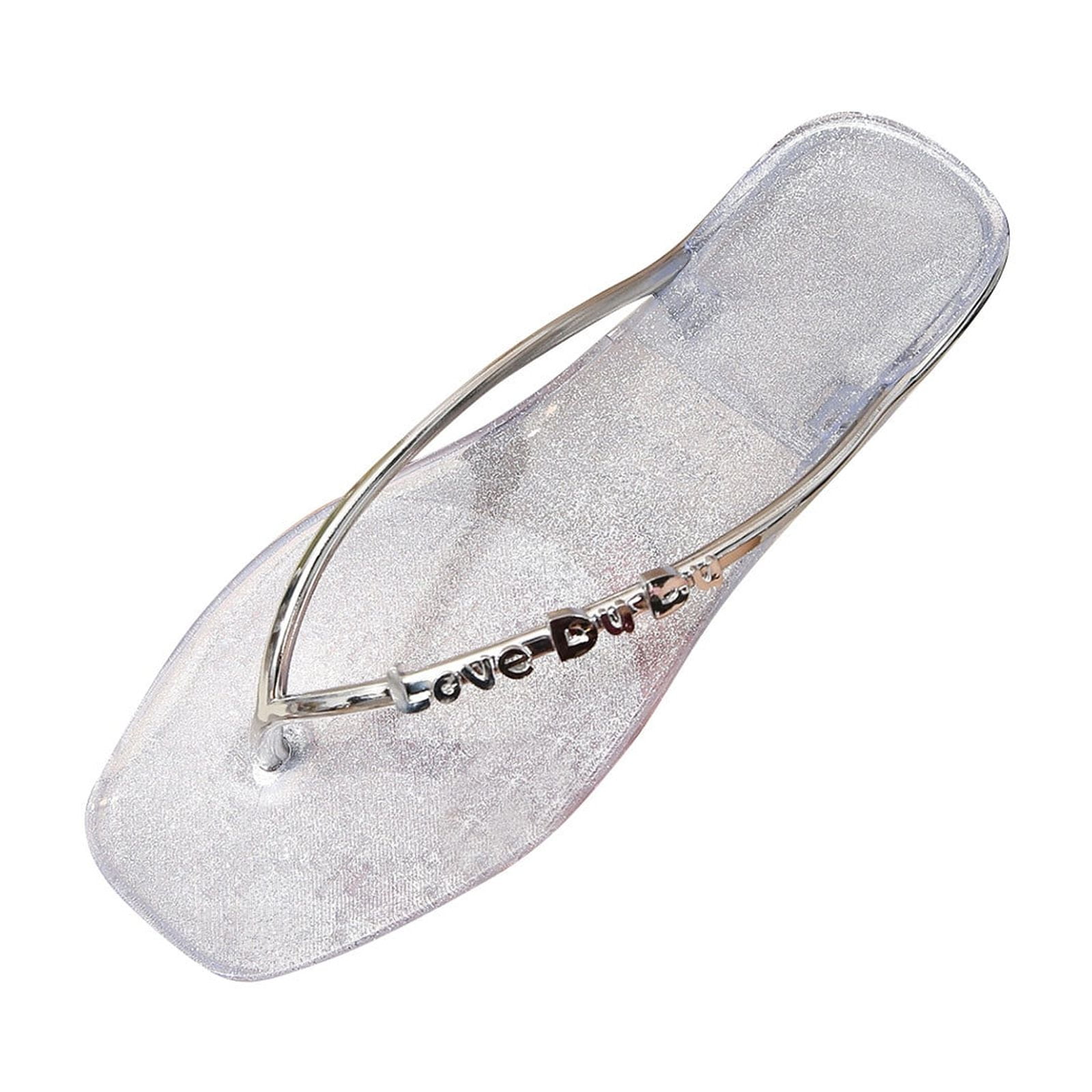 Gnshining Summer Shoes for WomenTransparent Sandwich Slippers Summer ...