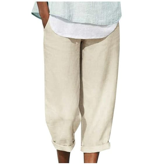 Gnshining Wide Leg Pants for Women Casual High Waisted Full Length ...