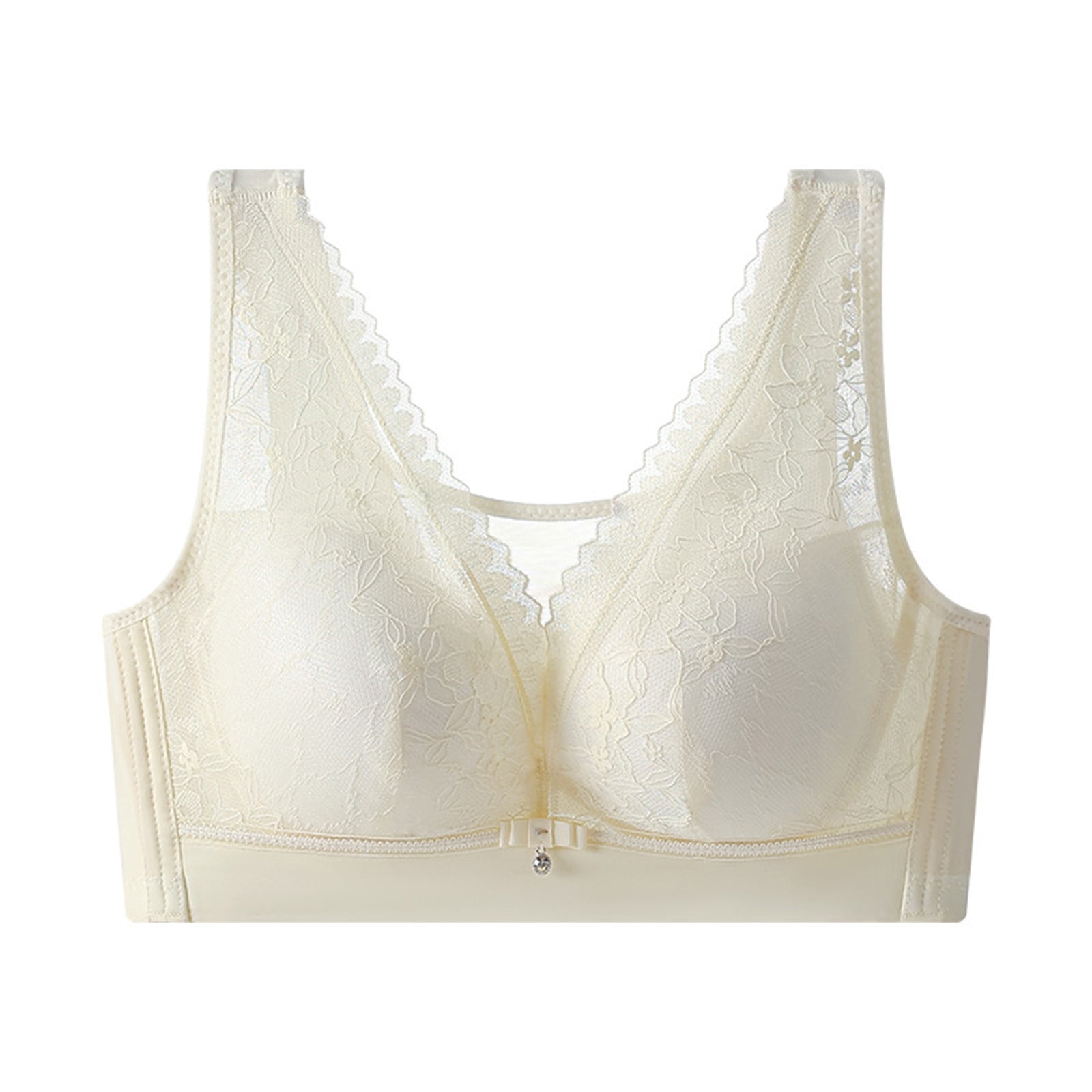 Gnurob on Sale Women's Lace No Underwire Bra Full Coverage Push Up ...