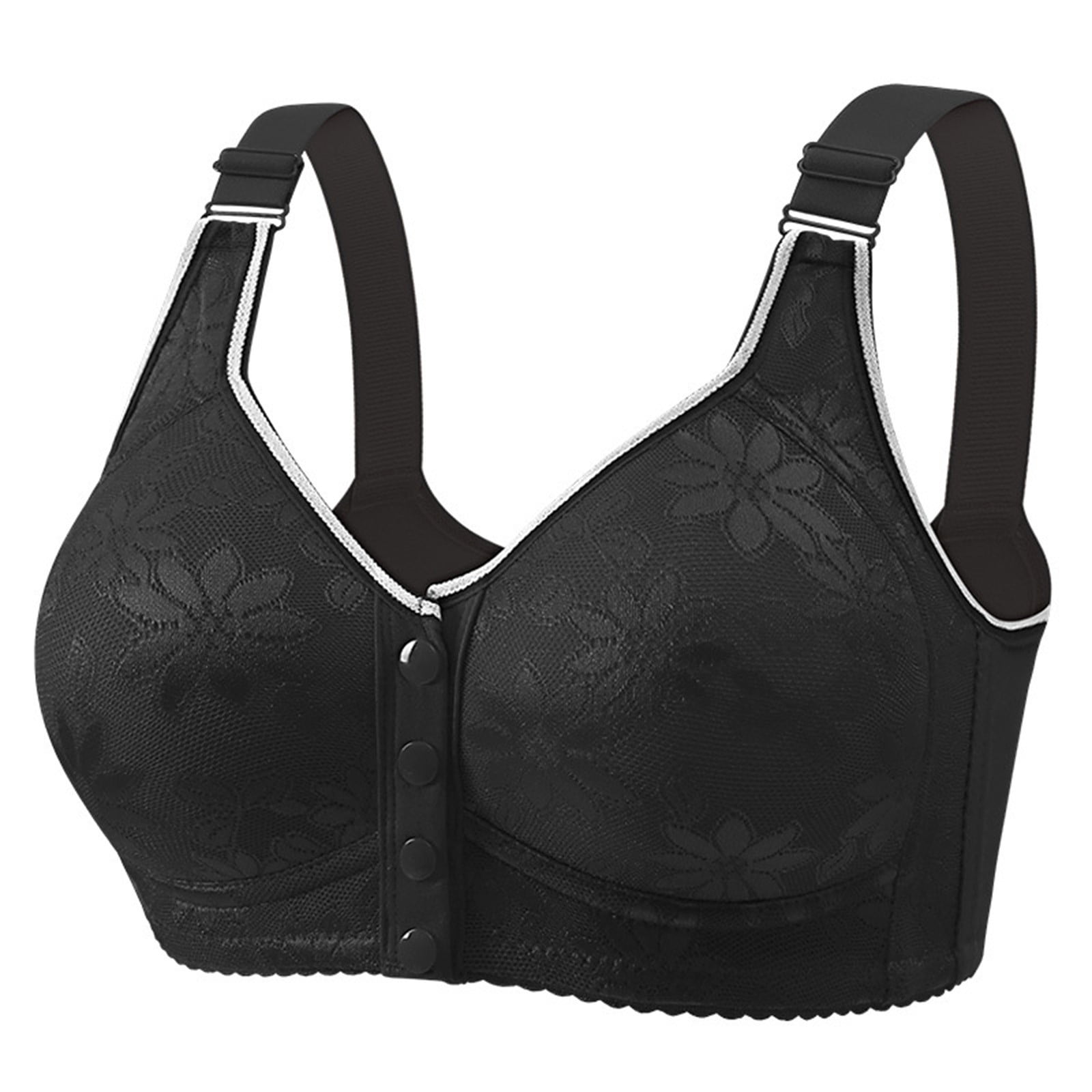 Gnurob Saving Front Close Wireless Bras for Women, No Underwire Padded ...