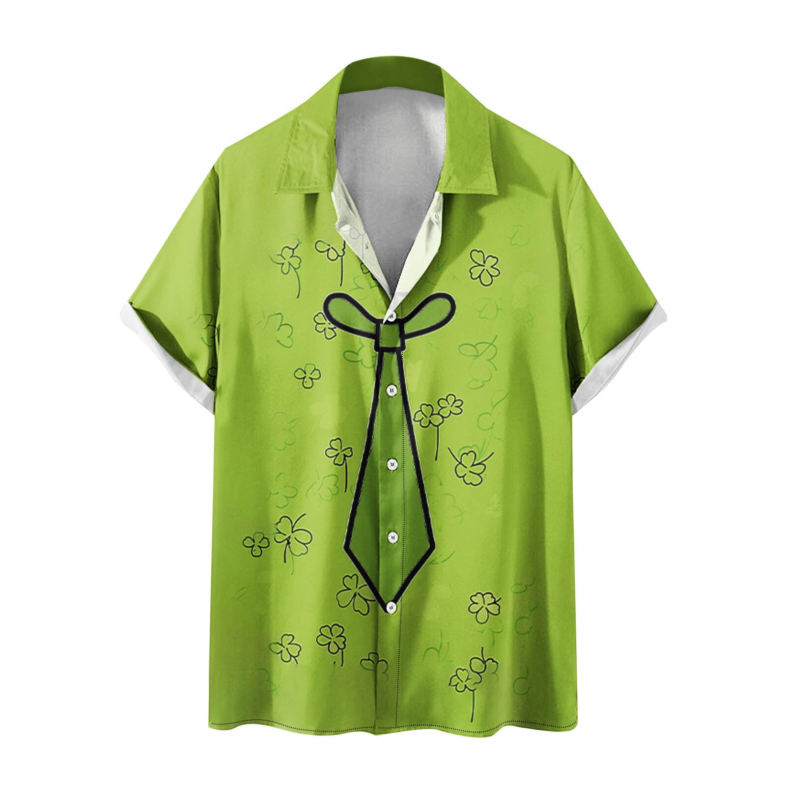 Gnurob Saving Happy St. Patrick's Day Men's Button Down Blouse Irish ...