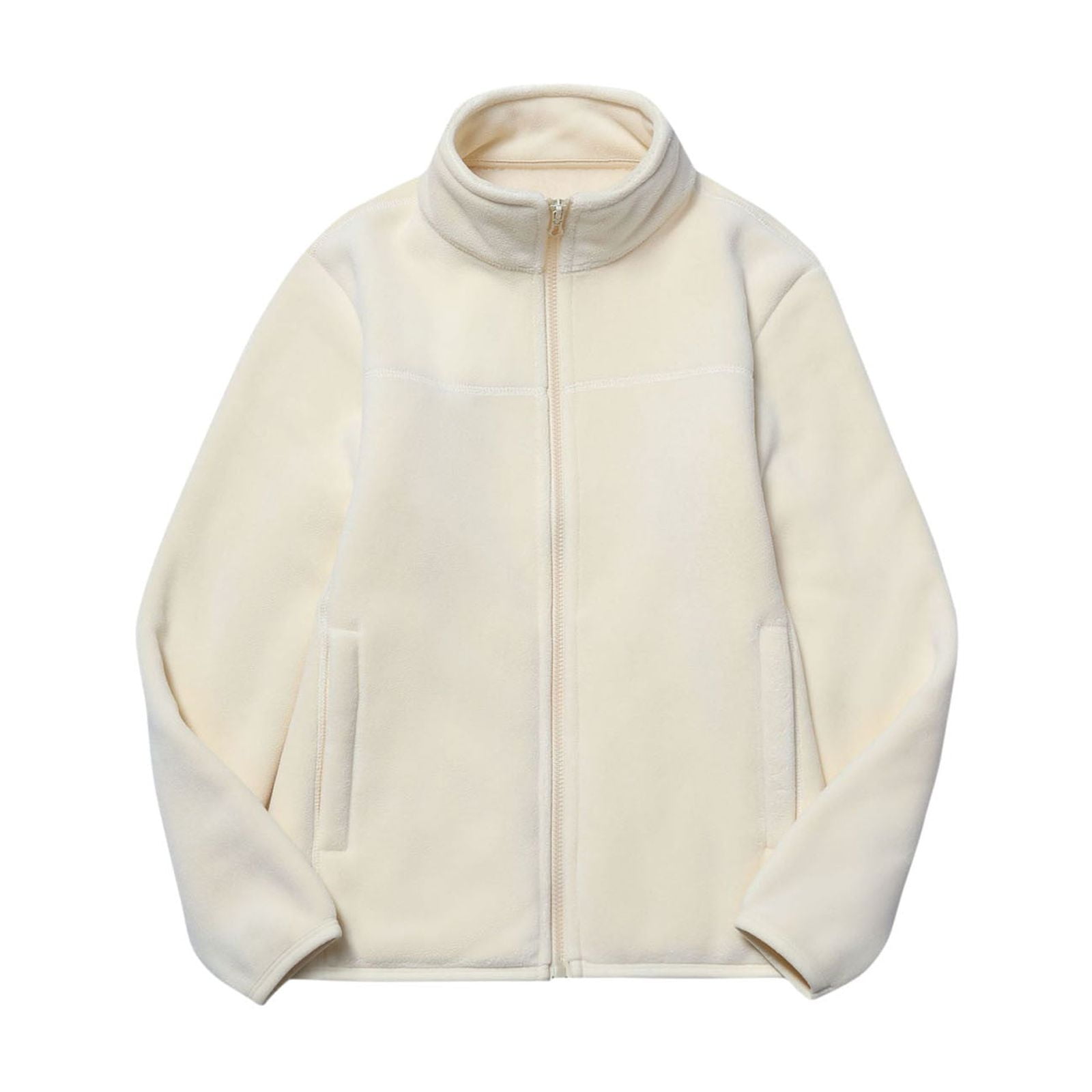 Gnurob Womens Jackets Turtle Neck Coats Fleece Thicken Shacket Full Zip ...