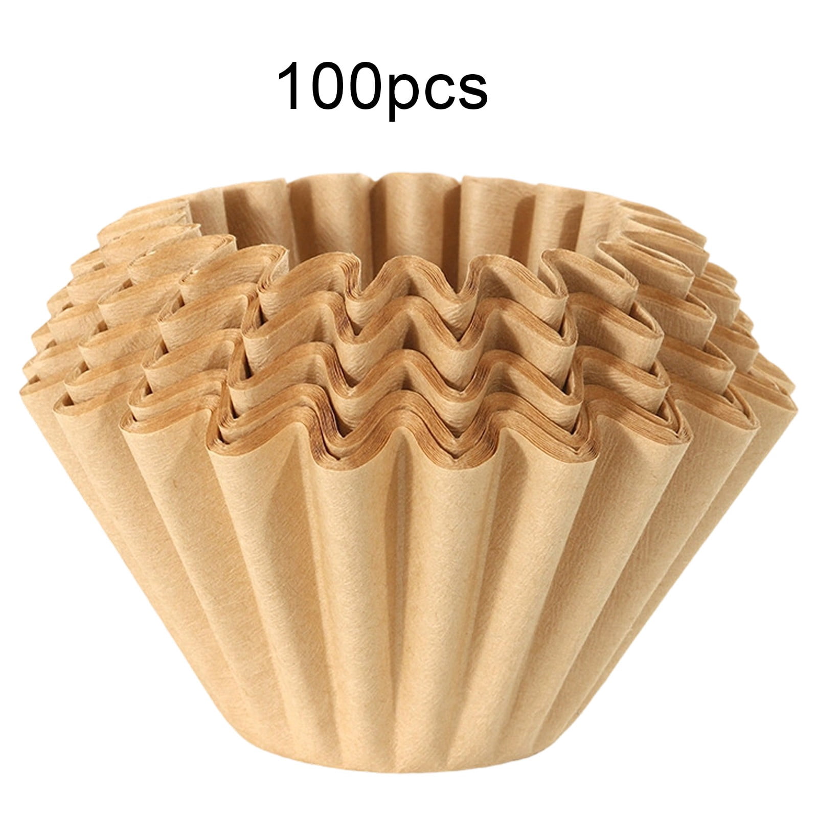 Gnwei 1-2 Cup Brown Coffee Filters, 100 Count Unbleached Basket Coffee ...