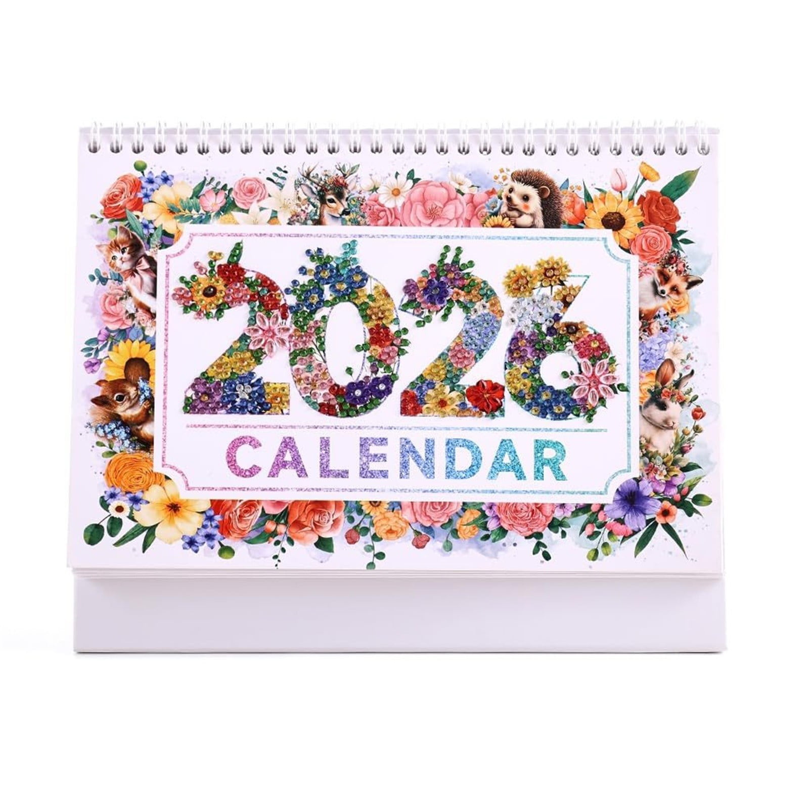 Gnwei 2026 DIY Art Desk Calendar Creative Design Thick Paper Calendar ...
