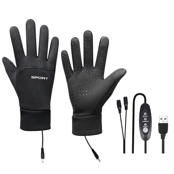 Gnwei Heated Gloves for Men Women Rechargeable Touchscreen Heating ...