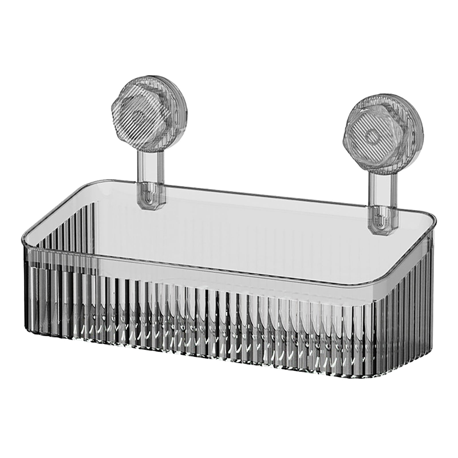 Gnwei No-Drill Bathroom Suction Storage Box, Powerful Suction Storage ...