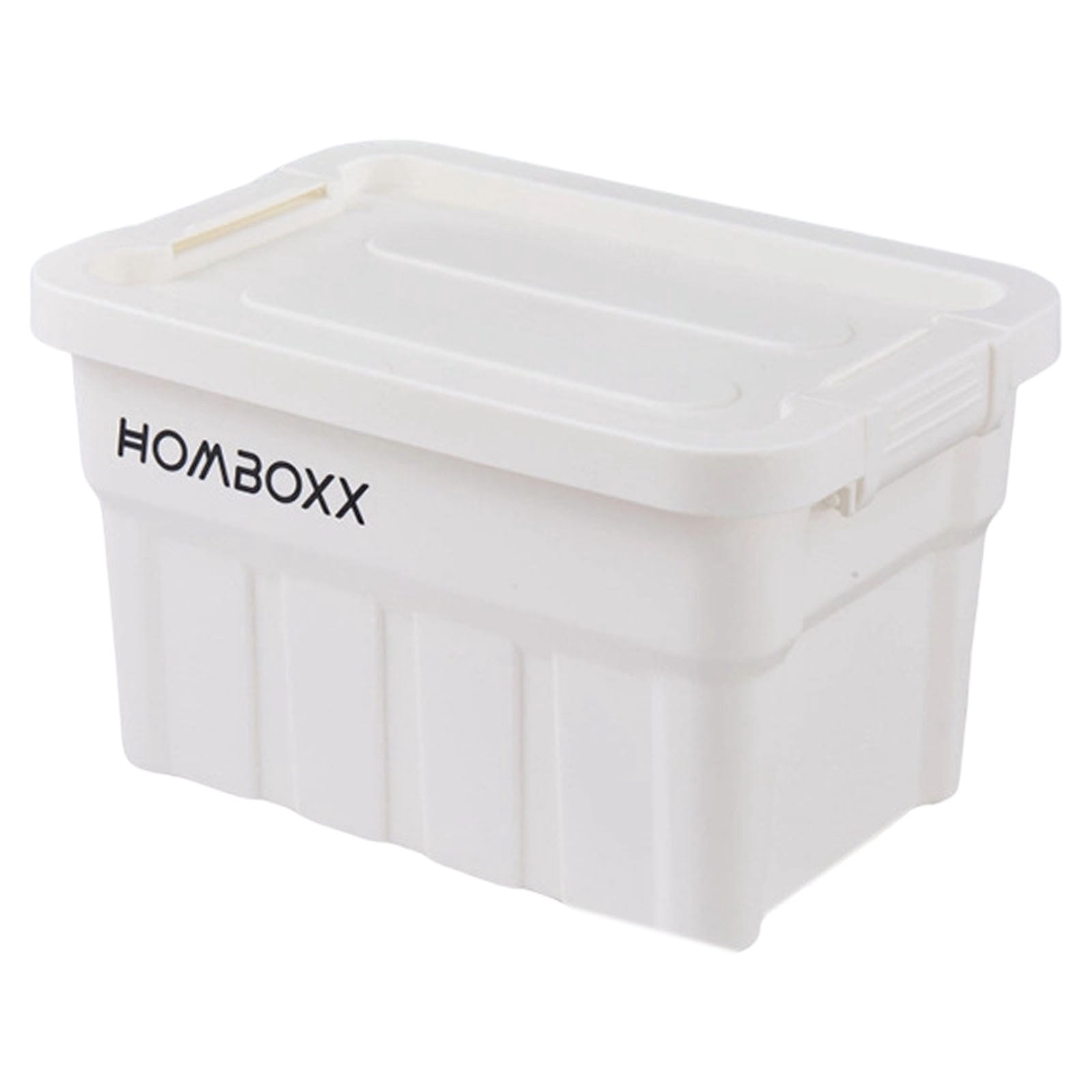 Gnwei Plastic Storage Bin with Secure Snap Lid - Stackable Container ...