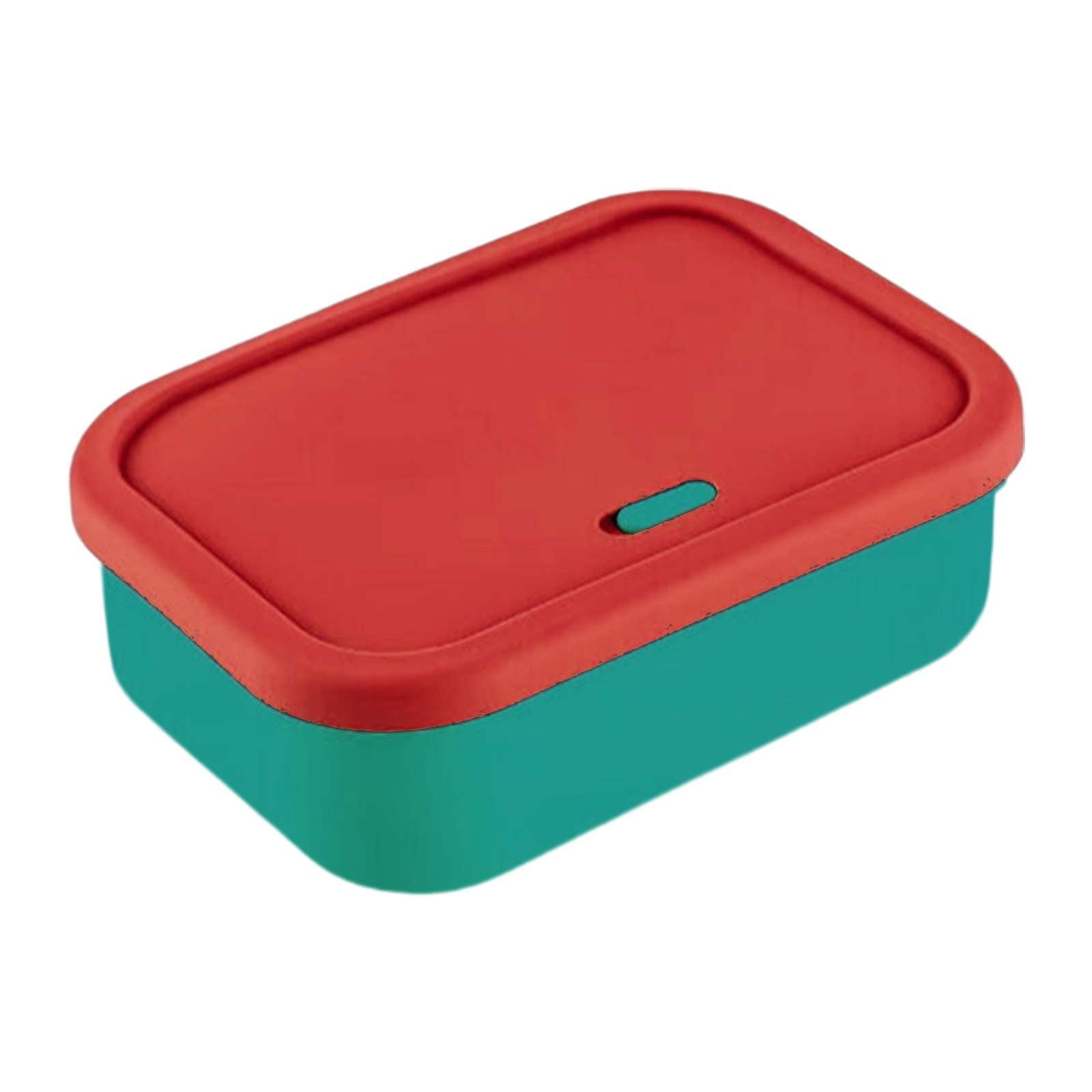 Gnwei Silicone Food Storage Containers, Rectangular Bento Lunch Box ...