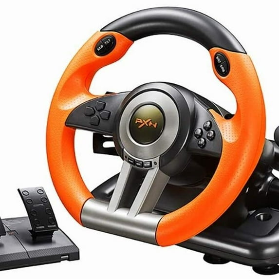 Go! 2022 Gaming Steering Wheel Pedal Vibration Racing Steering Wheel ...