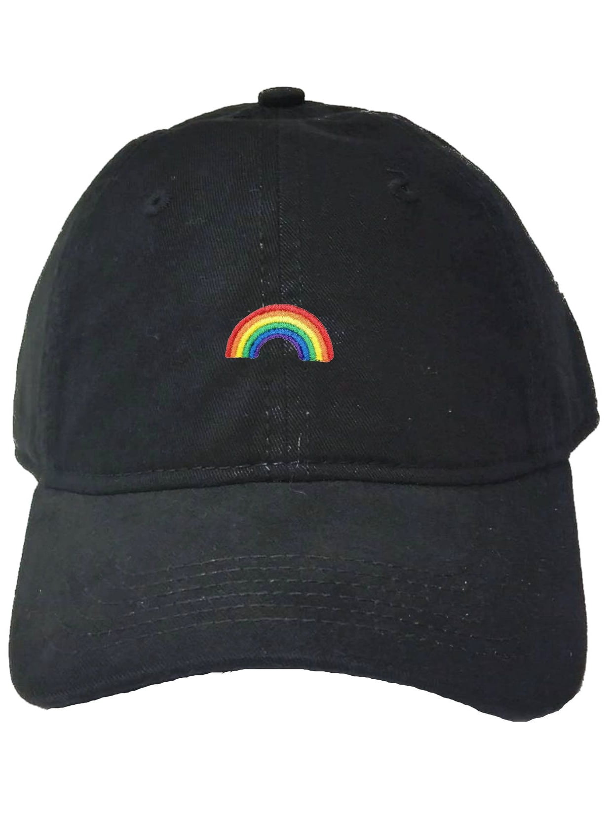 Go All Out Adult Rainbow Embroidered Deluxe Dad Hat - Walmart.com