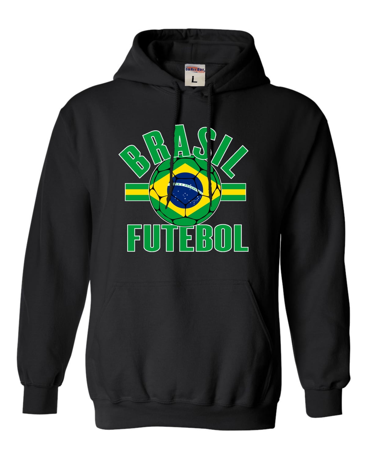 Go All Out Brasil Futebol Brazil Football Soccer Futbol Sweatshirt ...