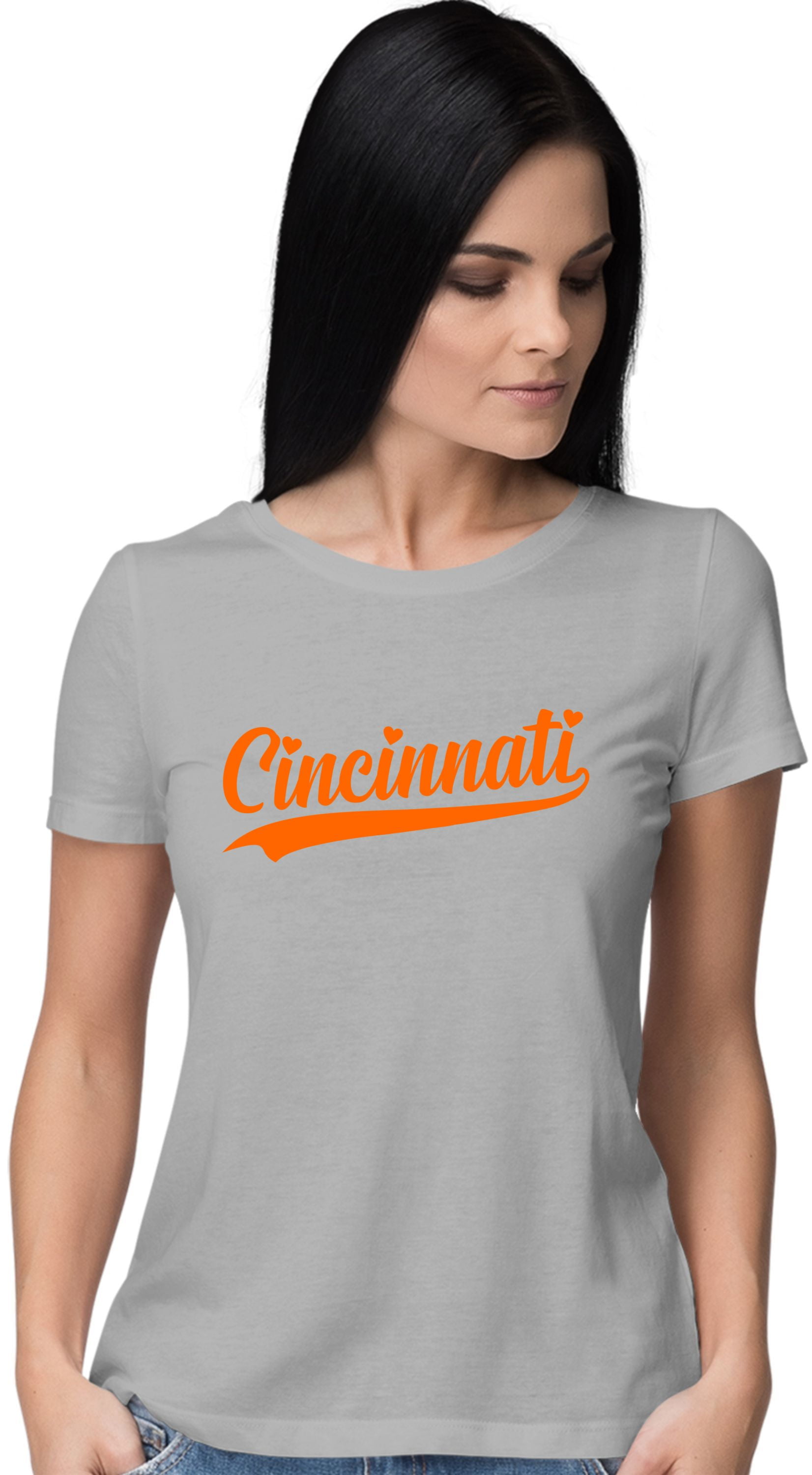 Go All Out City Of Cincinnati Ohio Pride Fashion Script T-Shirt Mens ...