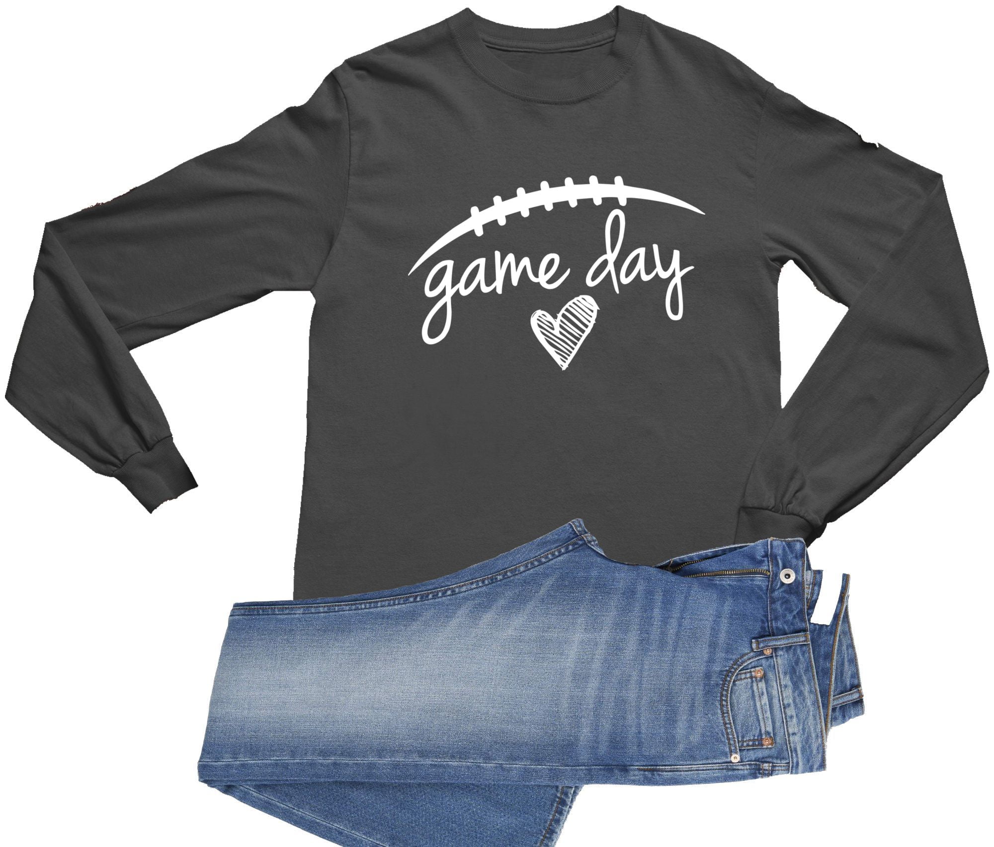 Go All Out Game Day Football Long Sleeve T-Shirt Mens - Walmart.com
