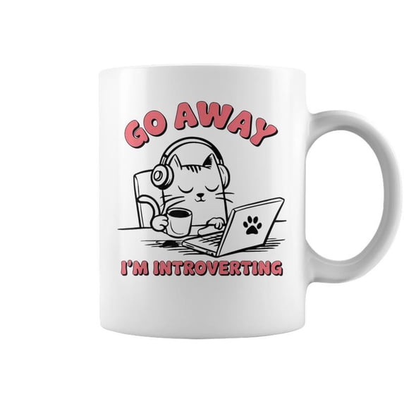 Go Away IM Introverting Stay Home Socially Awkward Coffee Mugs ...
