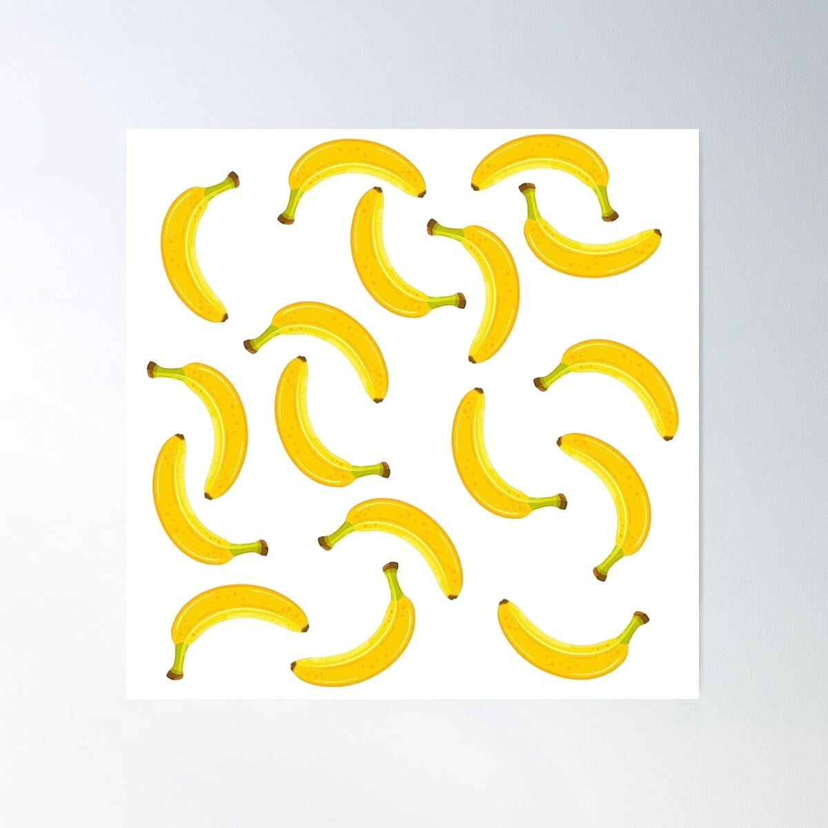 Go Bananas For Bananas Poster Wall Art, Modern Wall Decor For Living ...