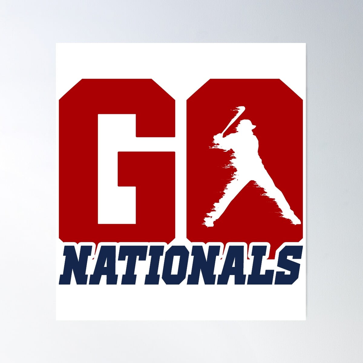 Go Baseball Player, Baseball Fan, Baseball Team Poster Wall Art, Modern ...