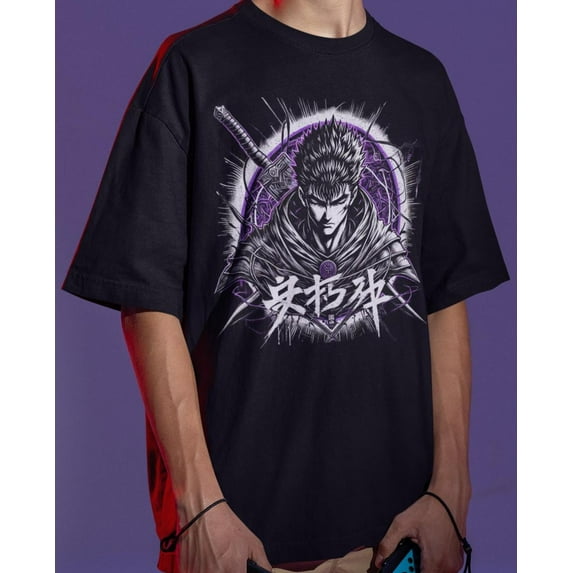 Go Berserk Anime Graphic Tee - Grunge 90s Japanese Manga Shirt with ...