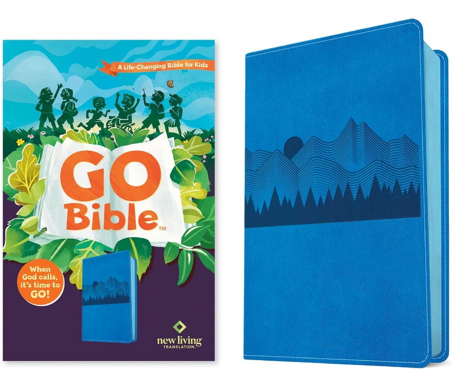 Go Bible: NLT Go Bible for Kids (Leatherlike, Blue Mountains): A Life ...