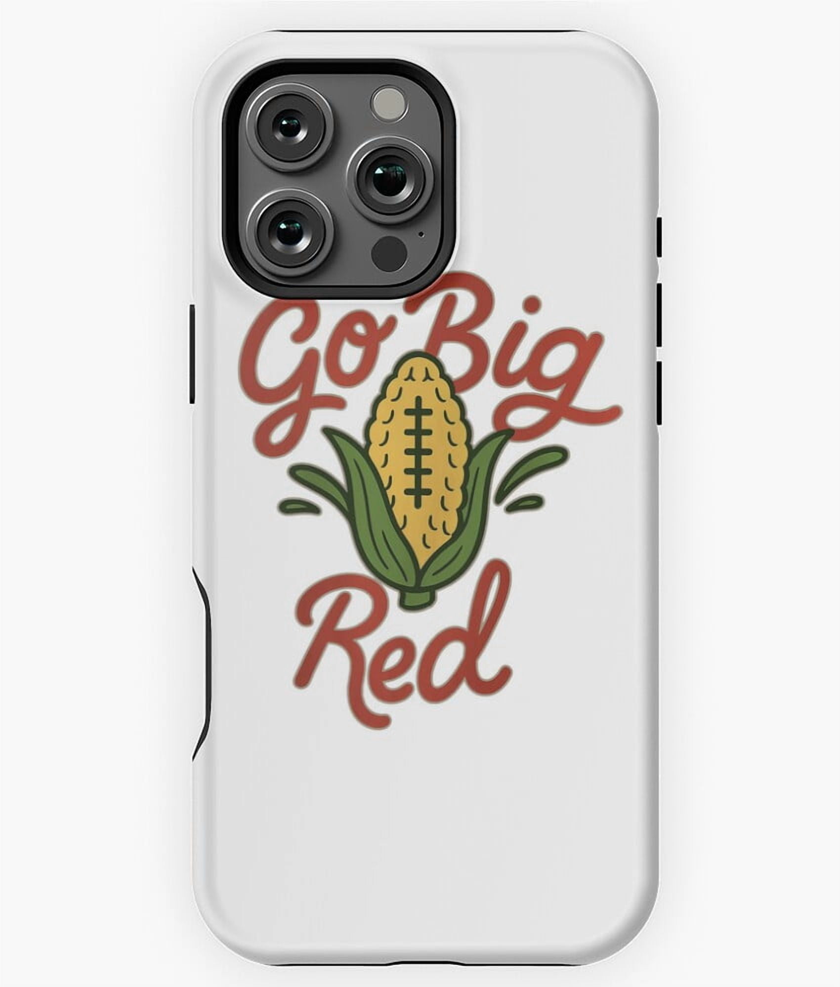 Go Big Red Nebraska Gameday Sports Phone Case for iPhone 16 15 14 13 12 ...