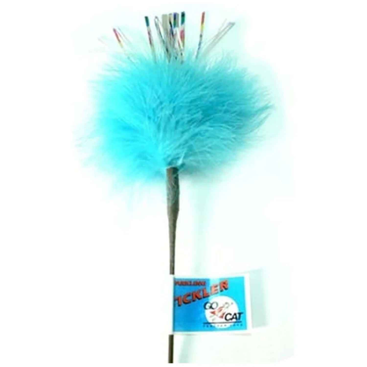 Go Cat 18 Sparkling Tickler Feather Wand Cat Toy - Walmart.com