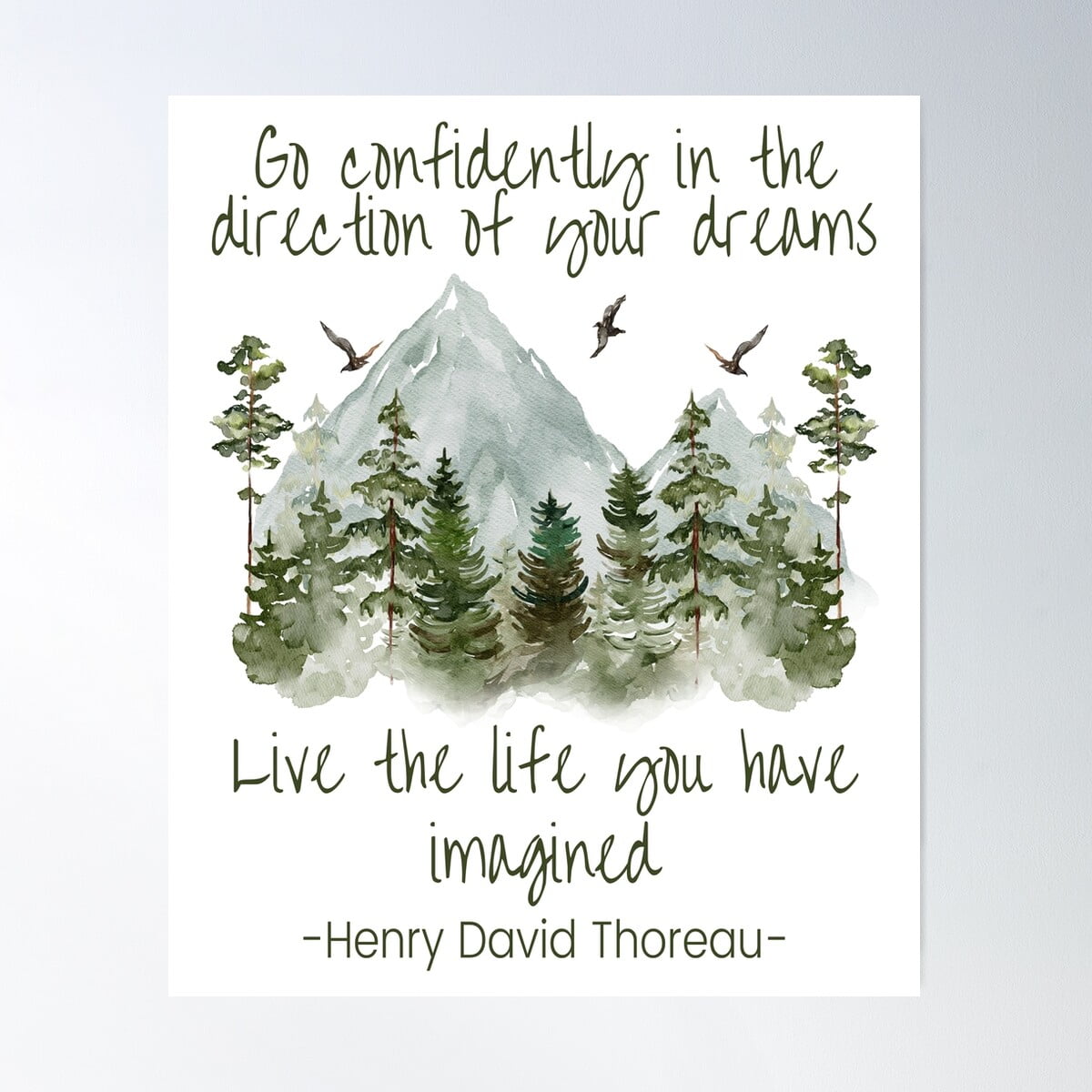 Go Confidently In The Direction Of Your Dreams, Inspirational Thoreau ...