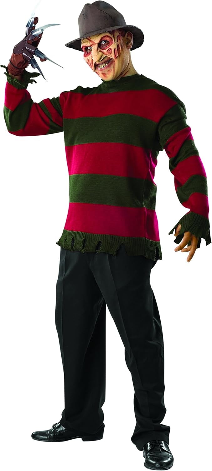 Go Cos Men's Nightmare on Elm Street Deluxe Freddy Sweater Costume with Mask - Walmart.com